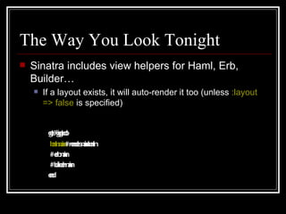 A Quick Introduction to Sinatra | PPT