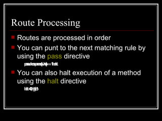 A Quick Introduction to Sinatra | PPT