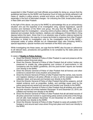 Nhrc jt complaint - up caa - 24 dec 2019 | PDF