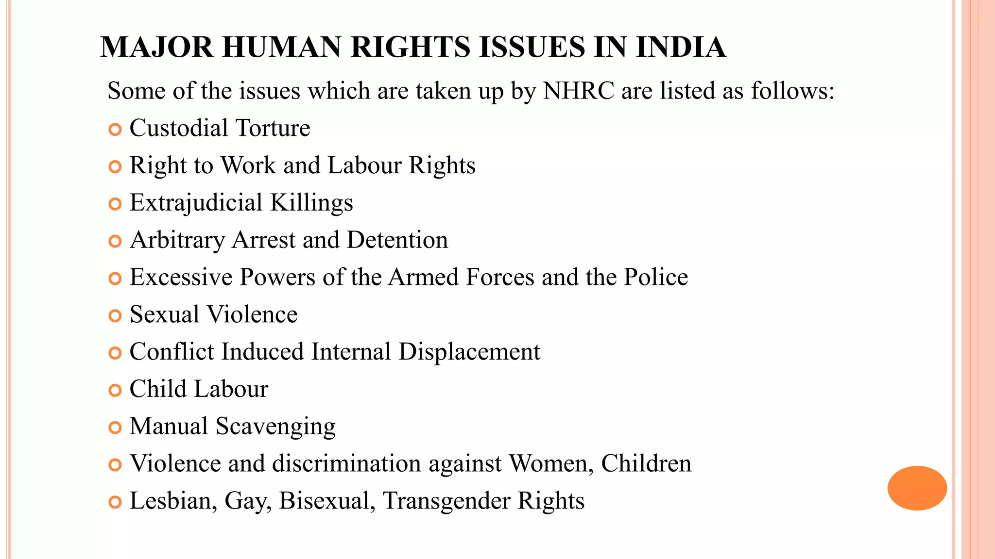 NATIONAL HUMAN RIGHTS COMMISSION | PPTX