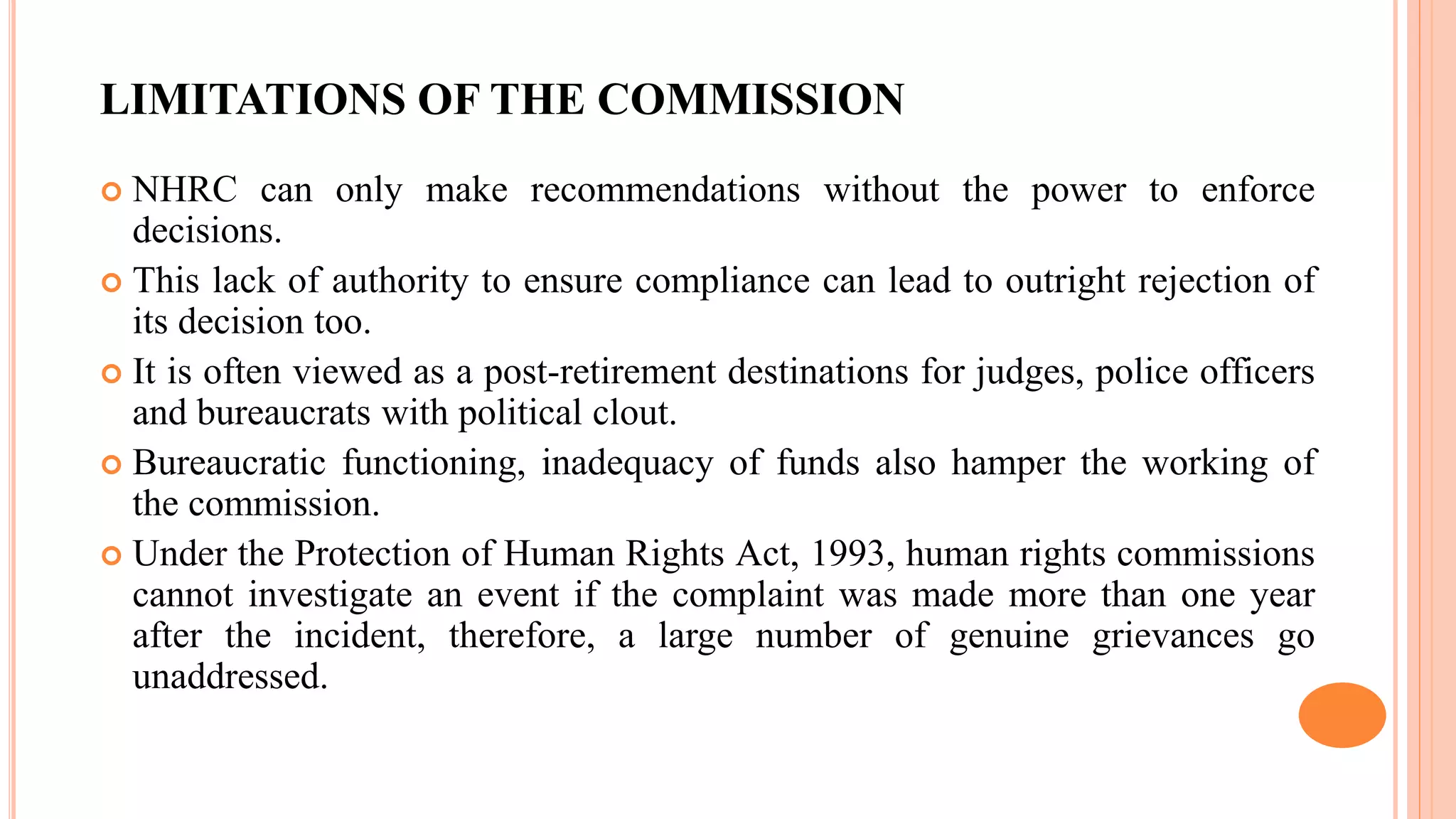 NATIONAL HUMAN RIGHTS COMMISSION | PPTX