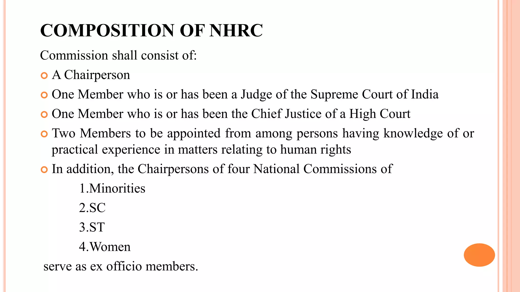 NATIONAL HUMAN RIGHTS COMMISSION | PPTX