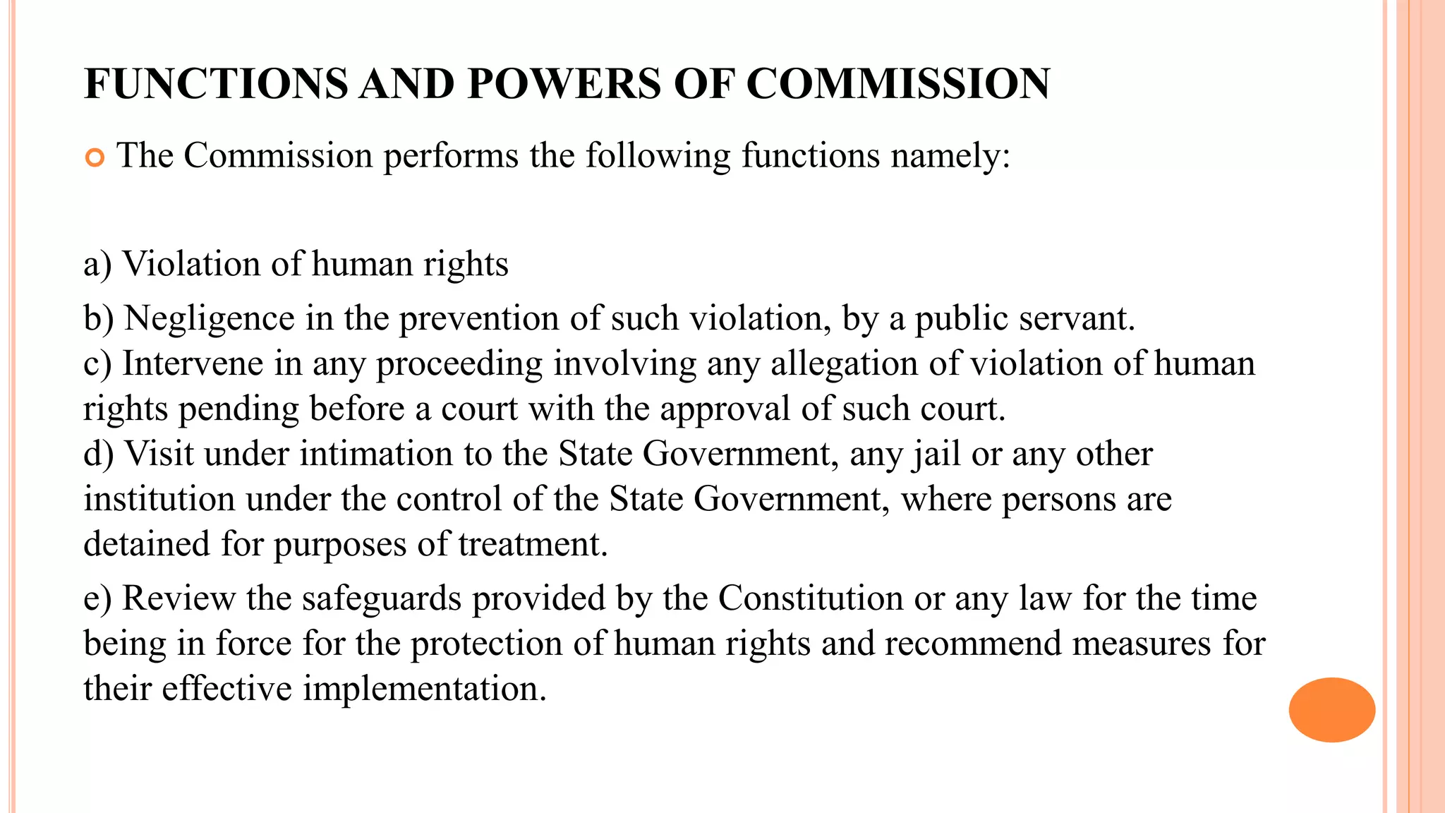 NATIONAL HUMAN RIGHTS COMMISSION | PPTX
