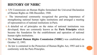 NATIONAL HUMAN RIGHTS COMMISSION | PPTX