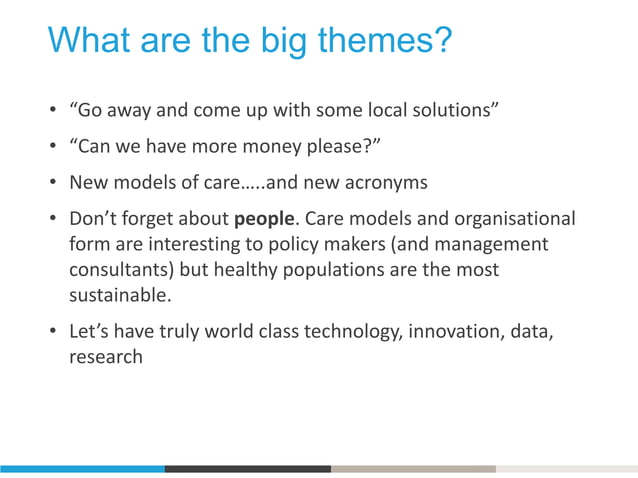 NHS 5 Year Forward View | PPT