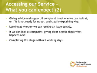 Accessing our service | PPTX