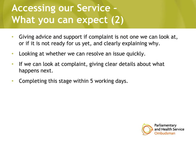 Accessing our service | PPTX