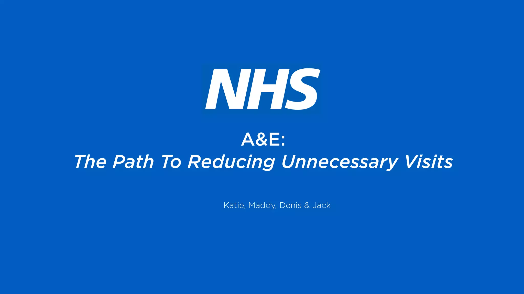 NHS — Pitch Deck | PPT