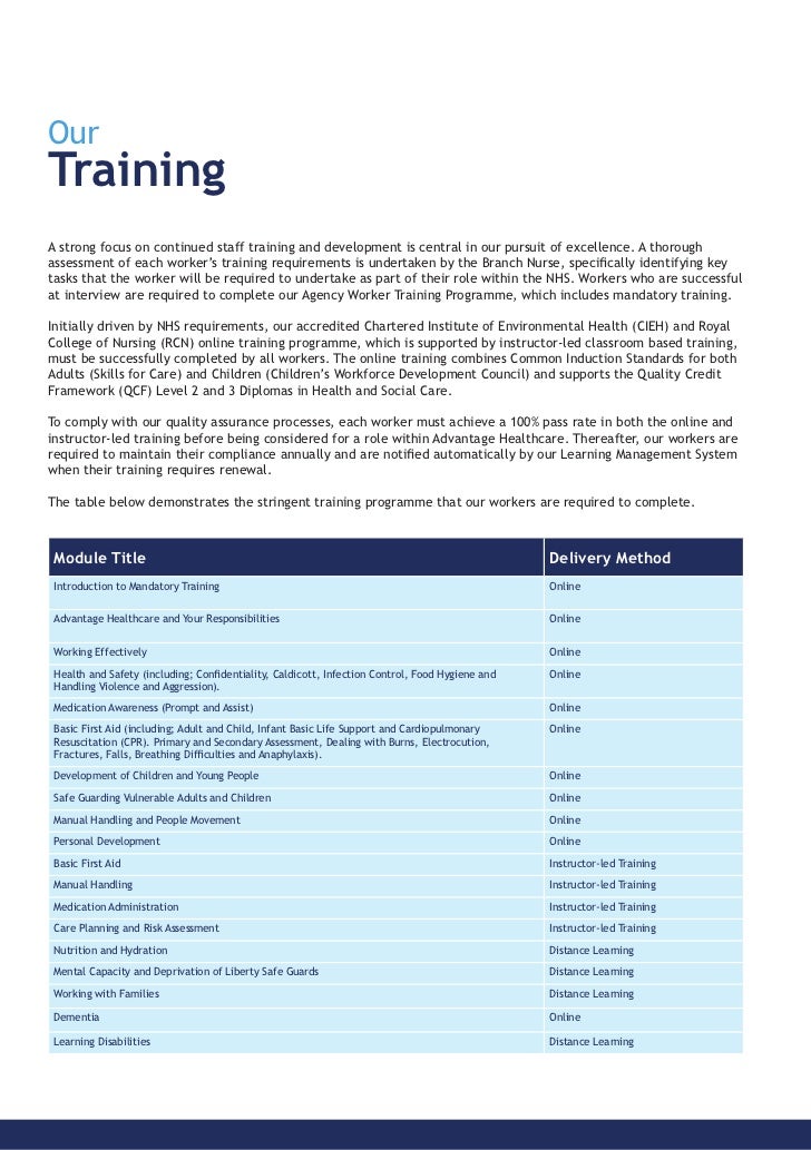 NHS Staffing Services Brochure
