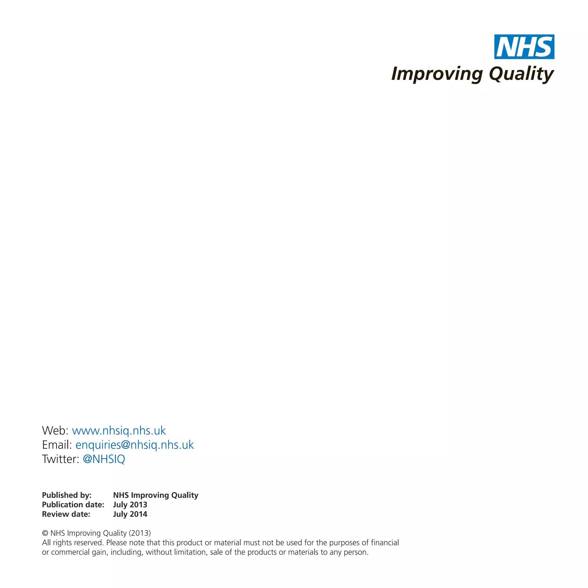 An introduction to the NHS Change Model | PDF