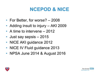 QI initiative: Acute Kidney Injury (AKI) Care in Acute Oncology | PPT