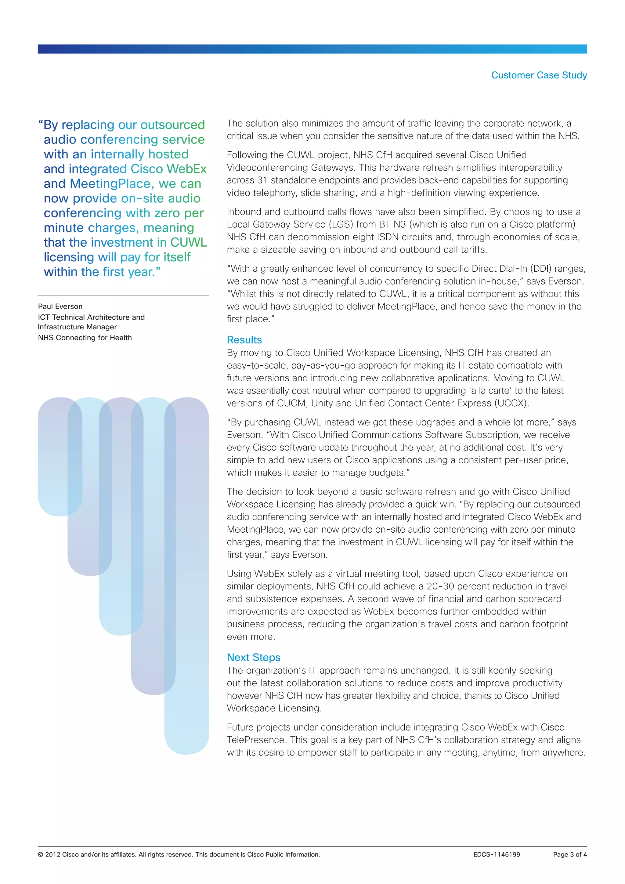 NHS Connecting for Health- Cisco | PDF