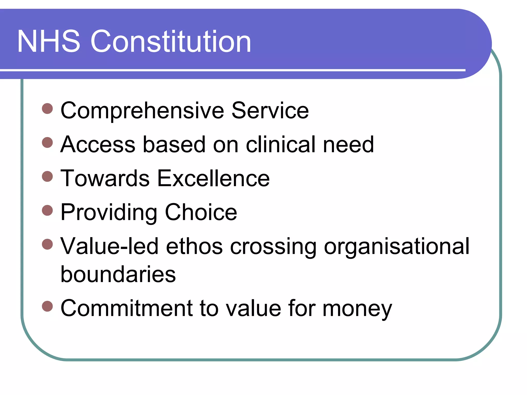Nhs constitution | PPT