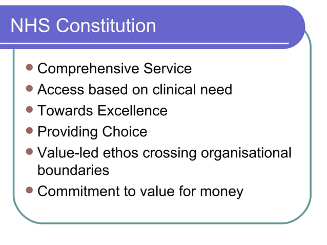 Nhs constitution | PPT