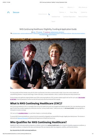 Comprehensive Guide to NHS Continuing Healthcare Eligibility, Funding ...
