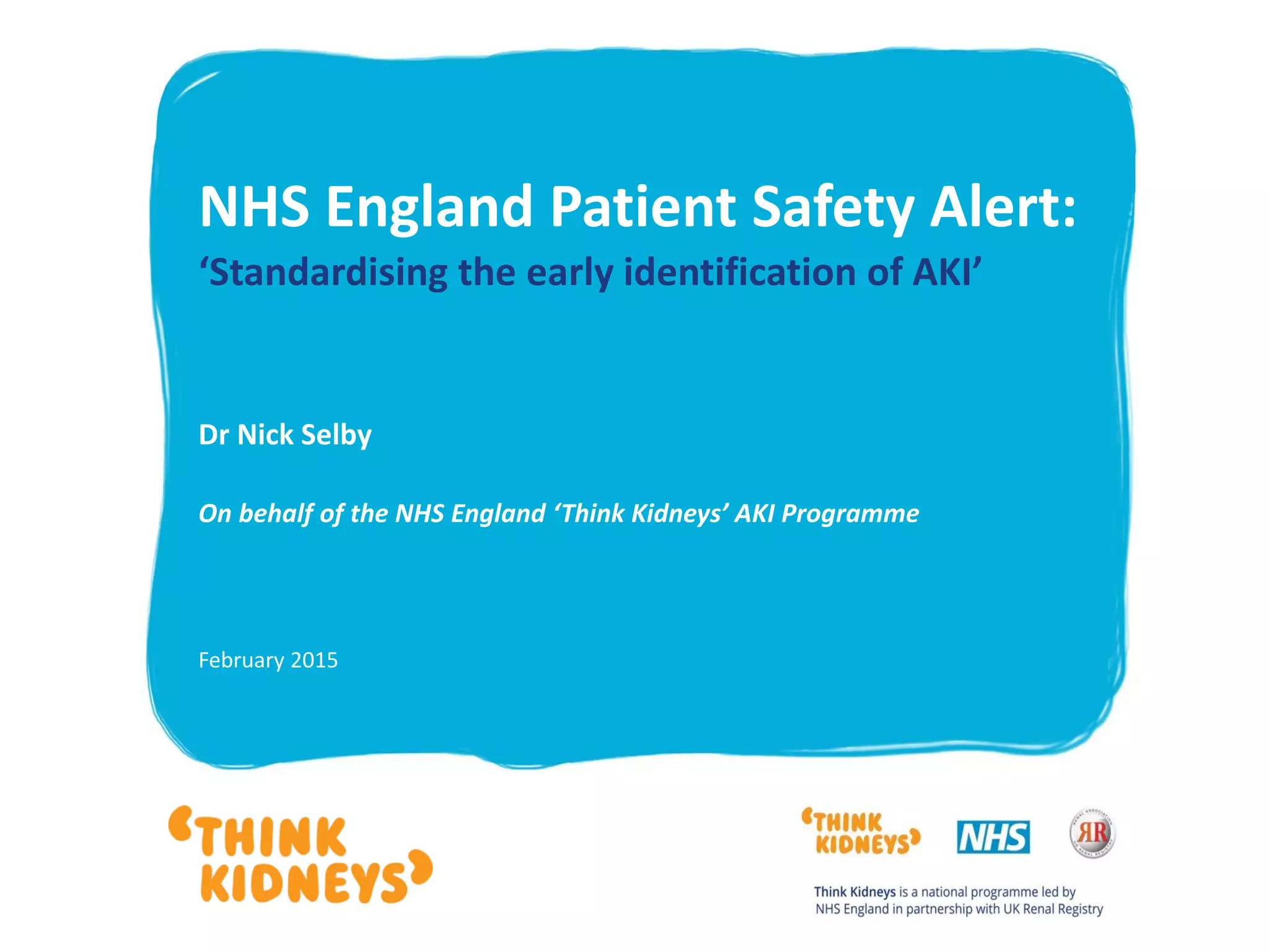 NHSE safety alert | PPT