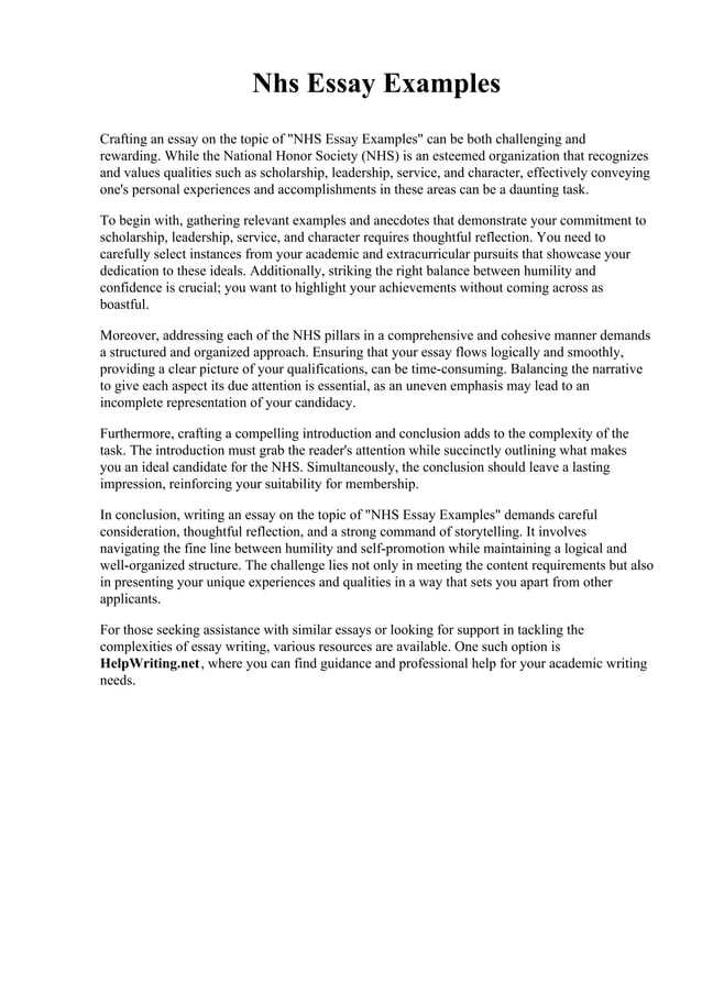 Nhs Essay Examples pdf nhs-essay-examples-pdf