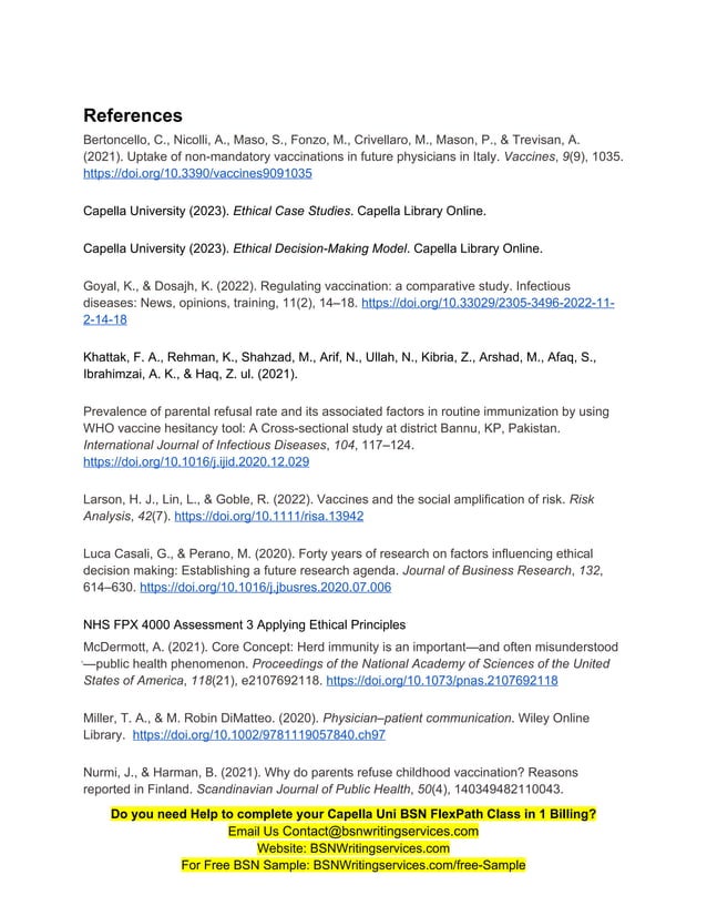 NHS FPX 4000 assessment 3 applying ethical principles.docx
