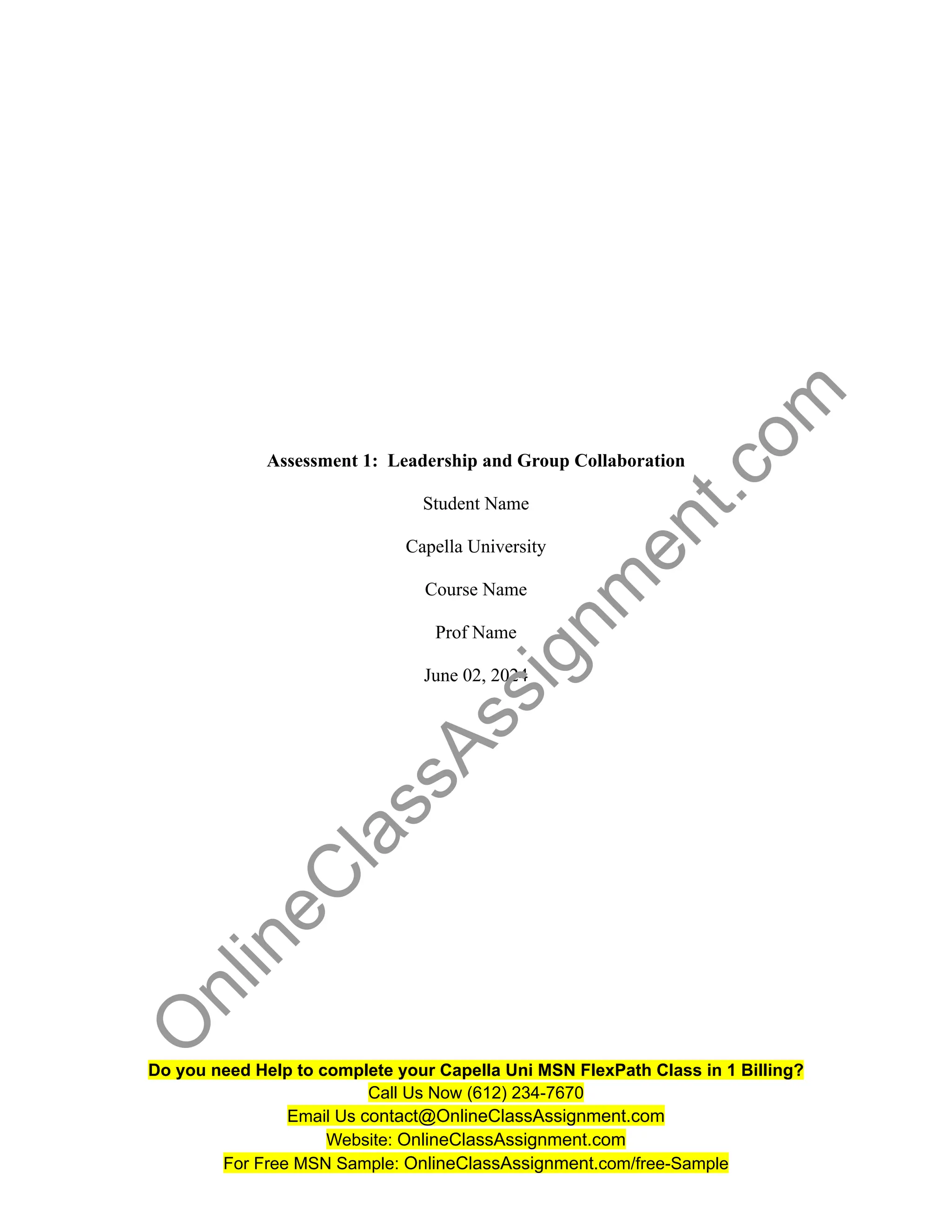 NHS FPX 5004 Assessment 1 Leadership and Group Collaboration .pdf