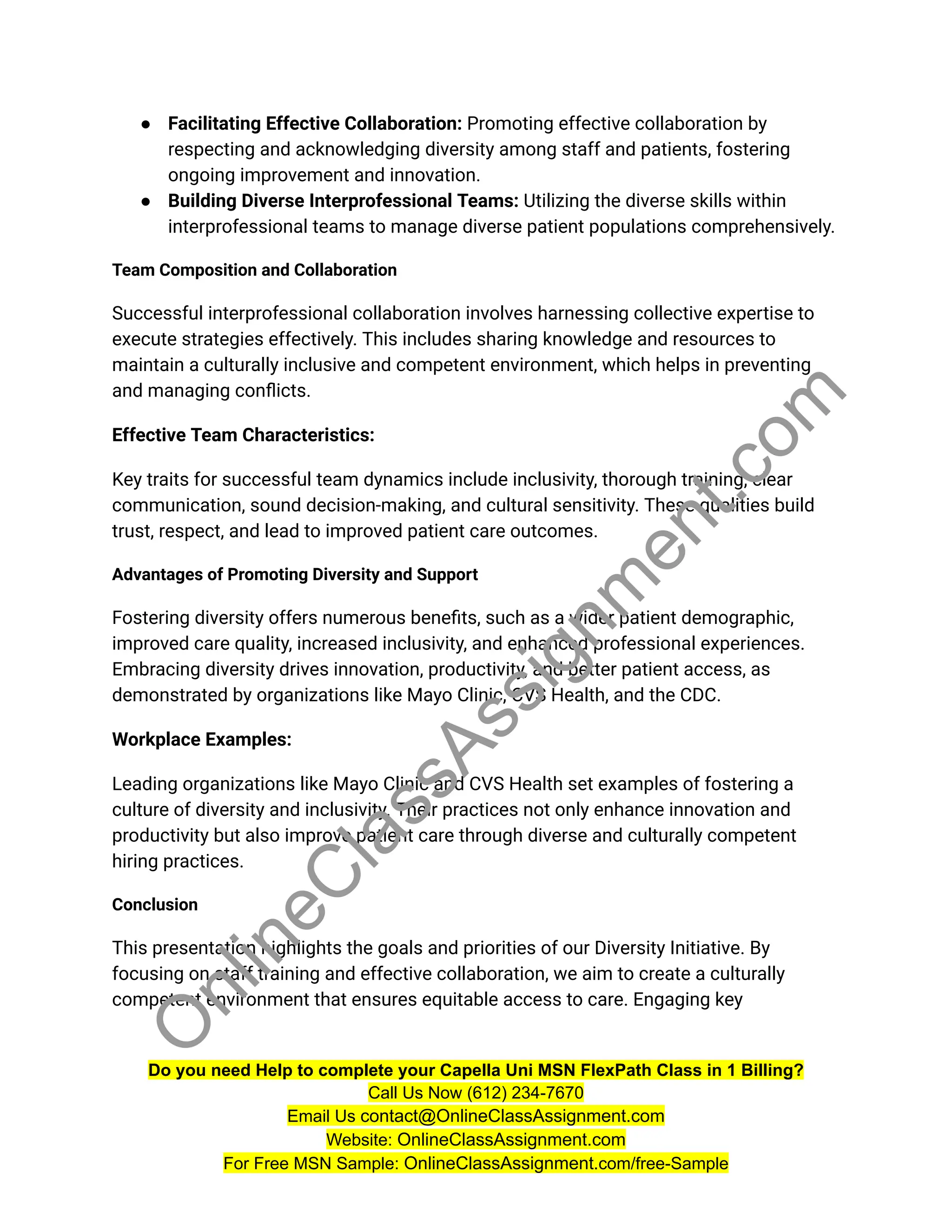 NHS FPX 5004 Assessment 3 Diversity Project Kickoff Presentation.pdf