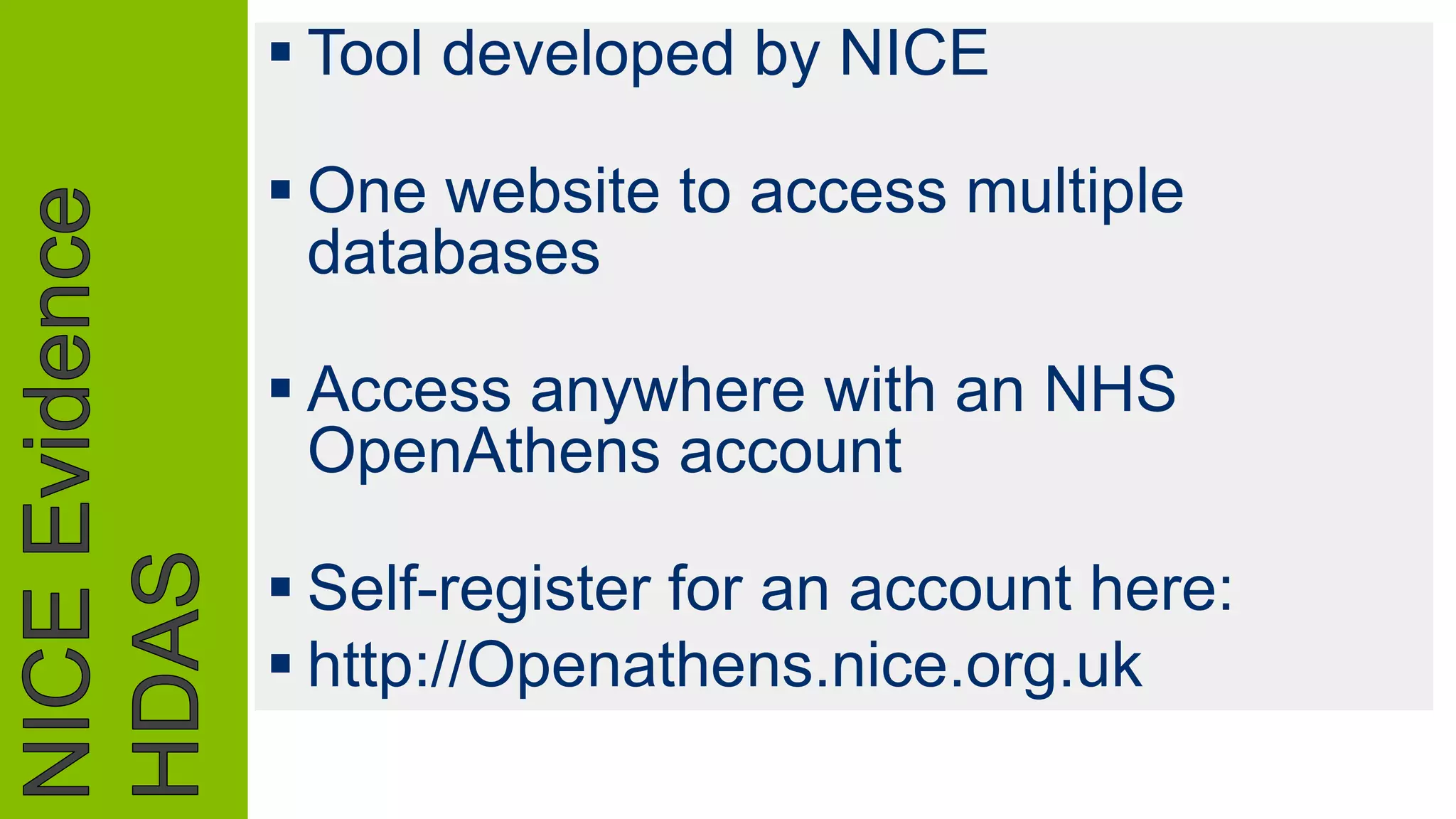 NHS Healthcare Databases- an introduction | PPTX