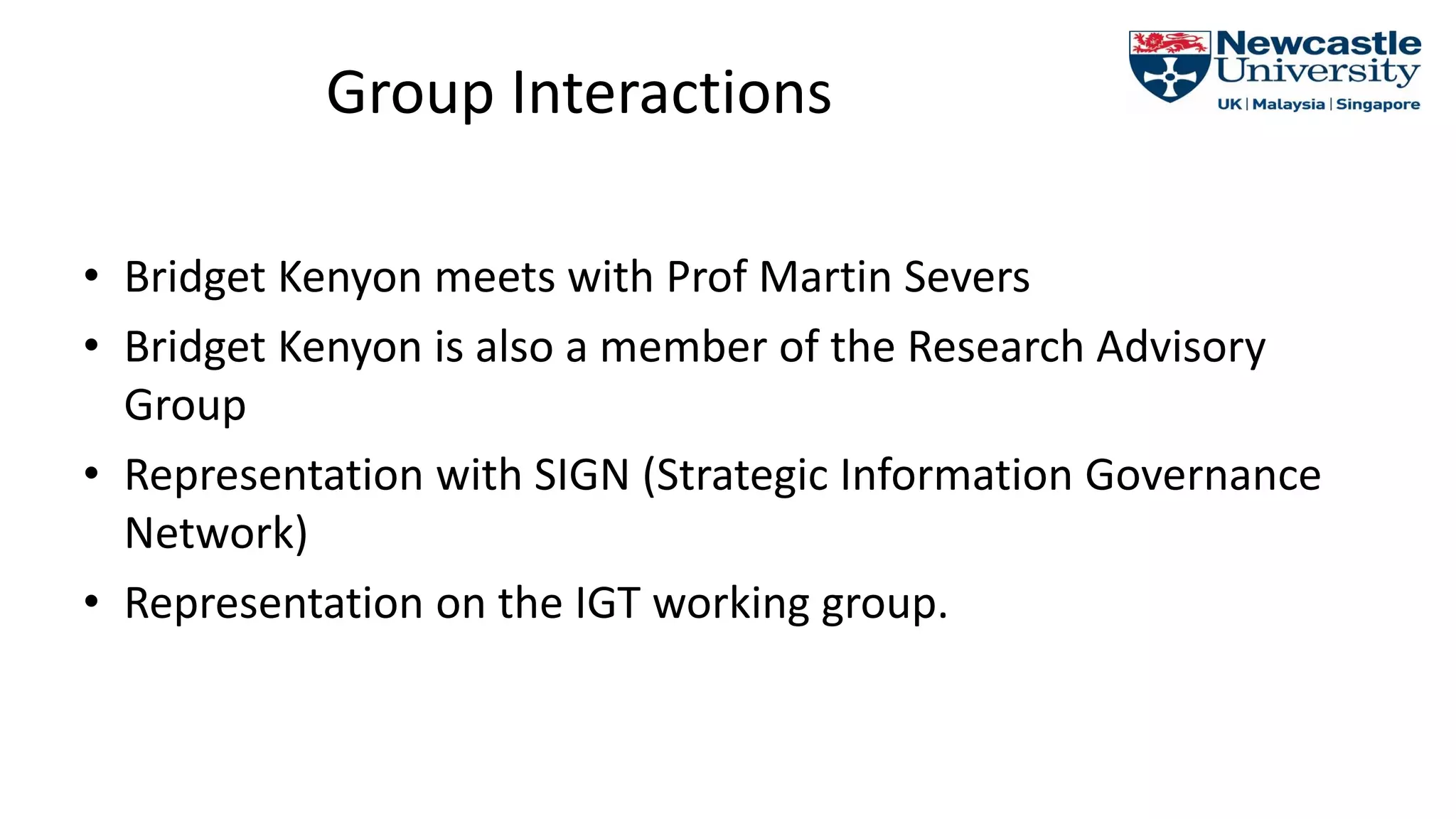 NHS-HE forum information governance working group | PPT