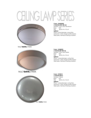 Ceiling lamp series | PDF