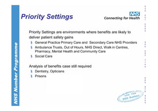 NHS Number Programme | PDF | Healthcare Industry | Industries