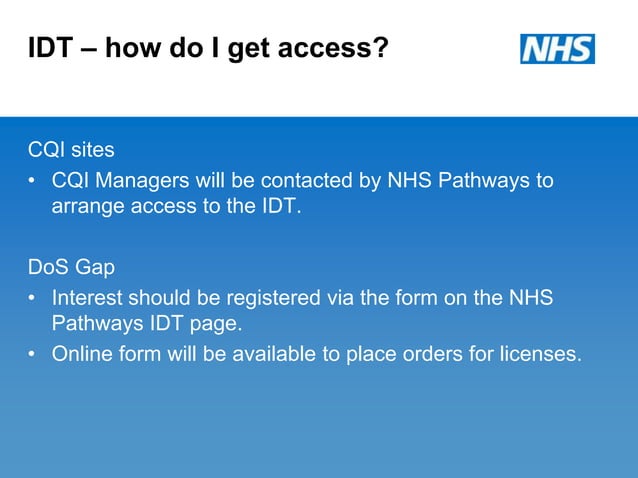 HSCIC: NHS Pathways - Intelligent Data Toolkit | PPTX