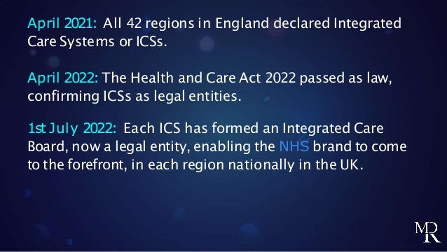 NHS pathway towards an Integrated Care System.pptx