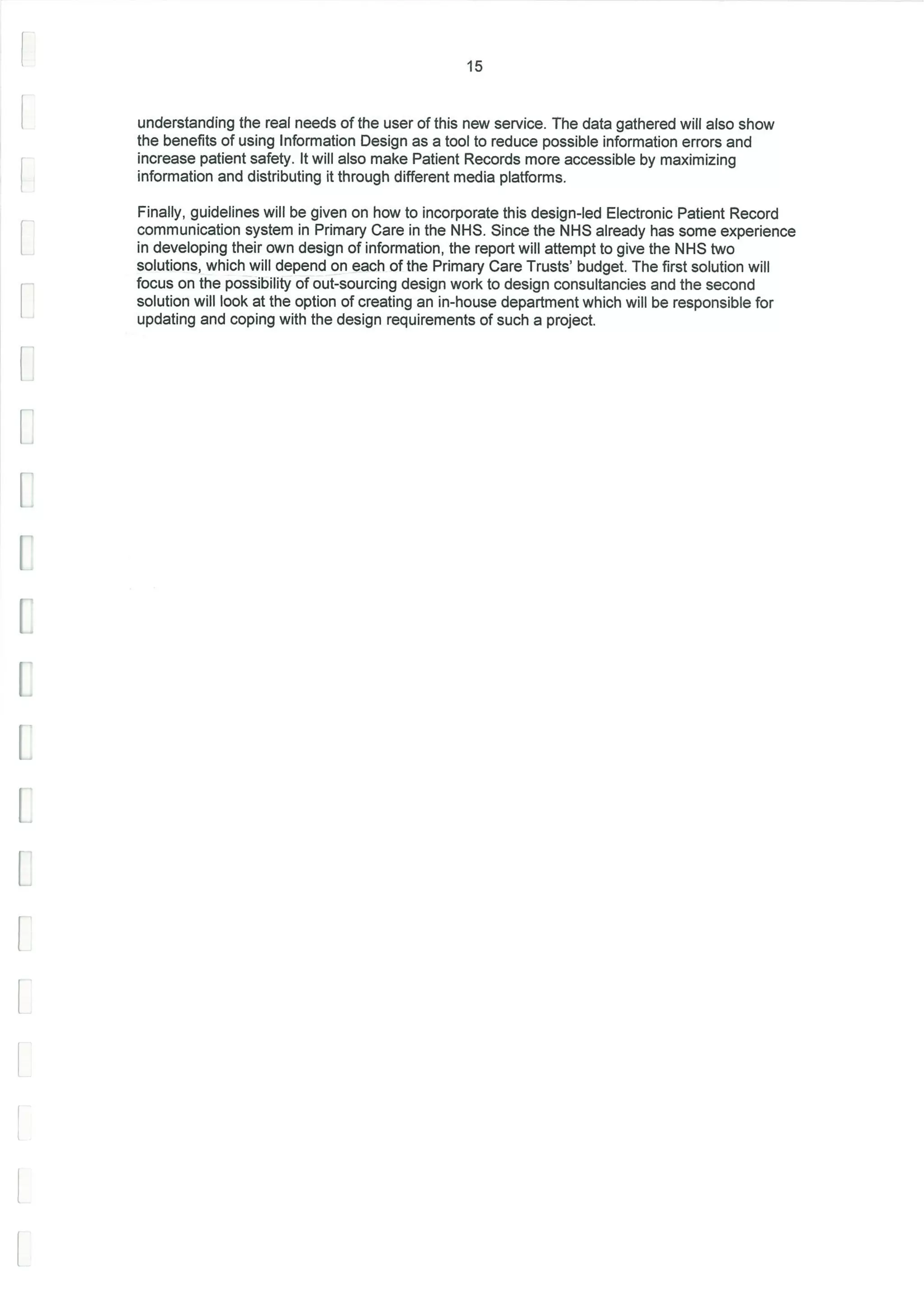 NHS PATIENT SAFETY - INFORMATION DESIGN | PDF