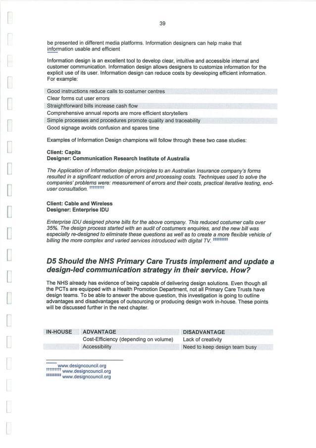 NHS PATIENT SAFETY - INFORMATION DESIGN | PDF