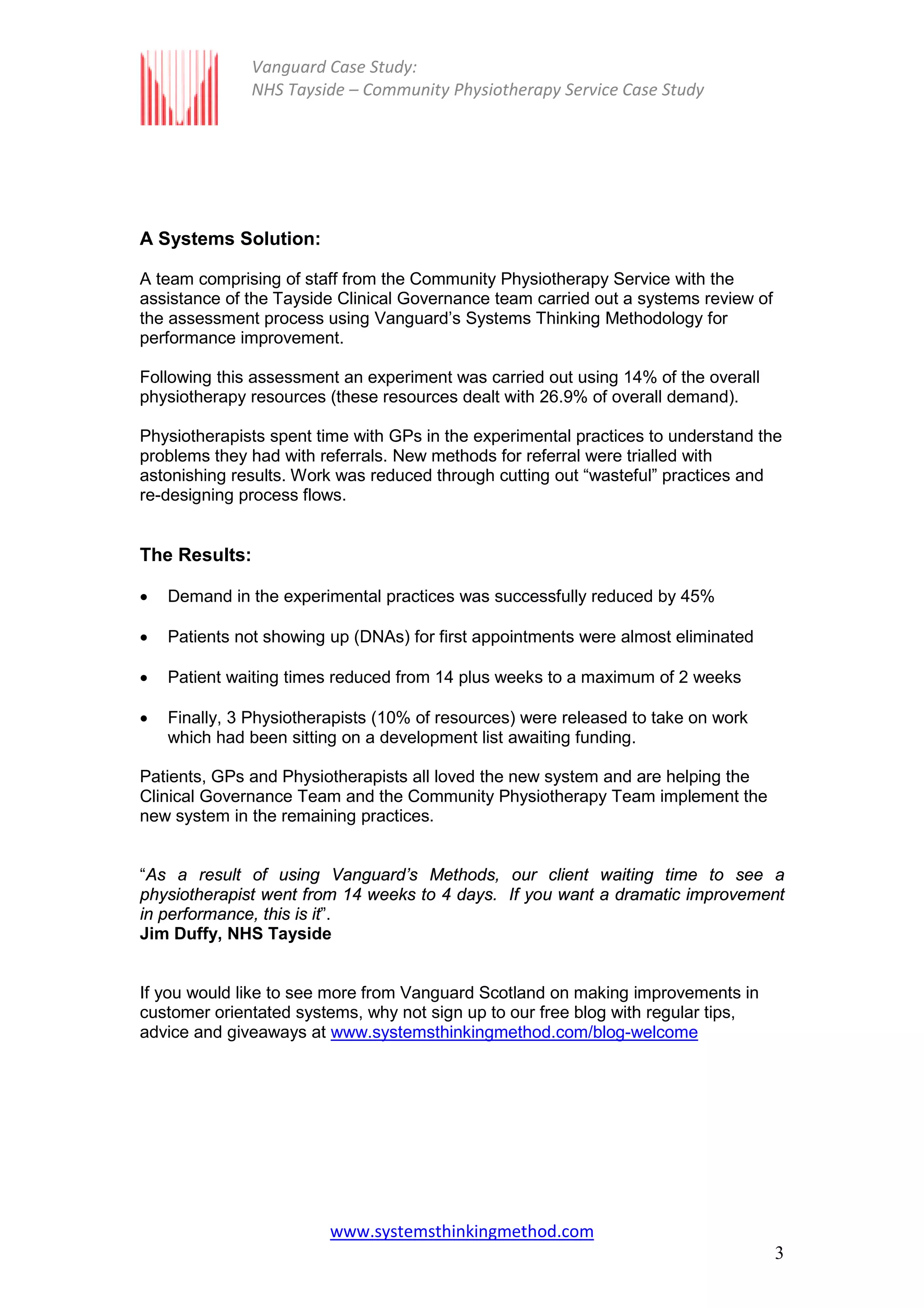 Nhs physiotherapy case_study | PDF