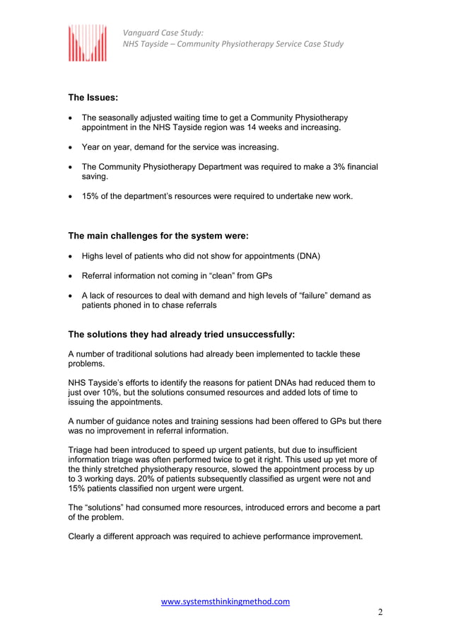Nhs physiotherapy case_study | PDF