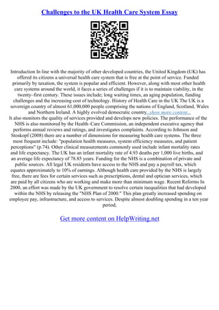 Nhs Sample Essays | PDF