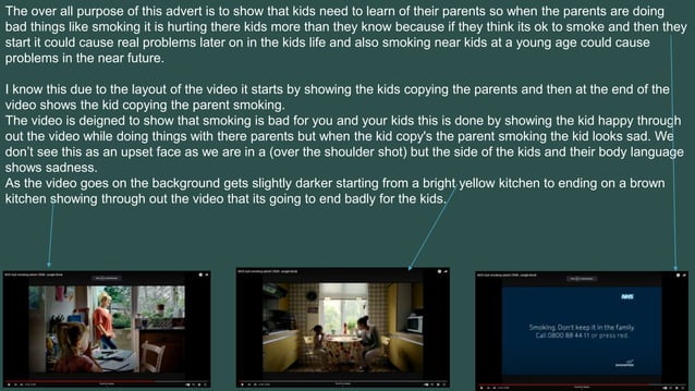 NHS smoking advert analysis.pptx | Free Download