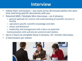 NHS STP Scientist Training Programme - Application Briefing | PPTX