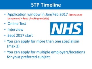 NHS STP Scientist Training Programme - Application Briefing | PPTX