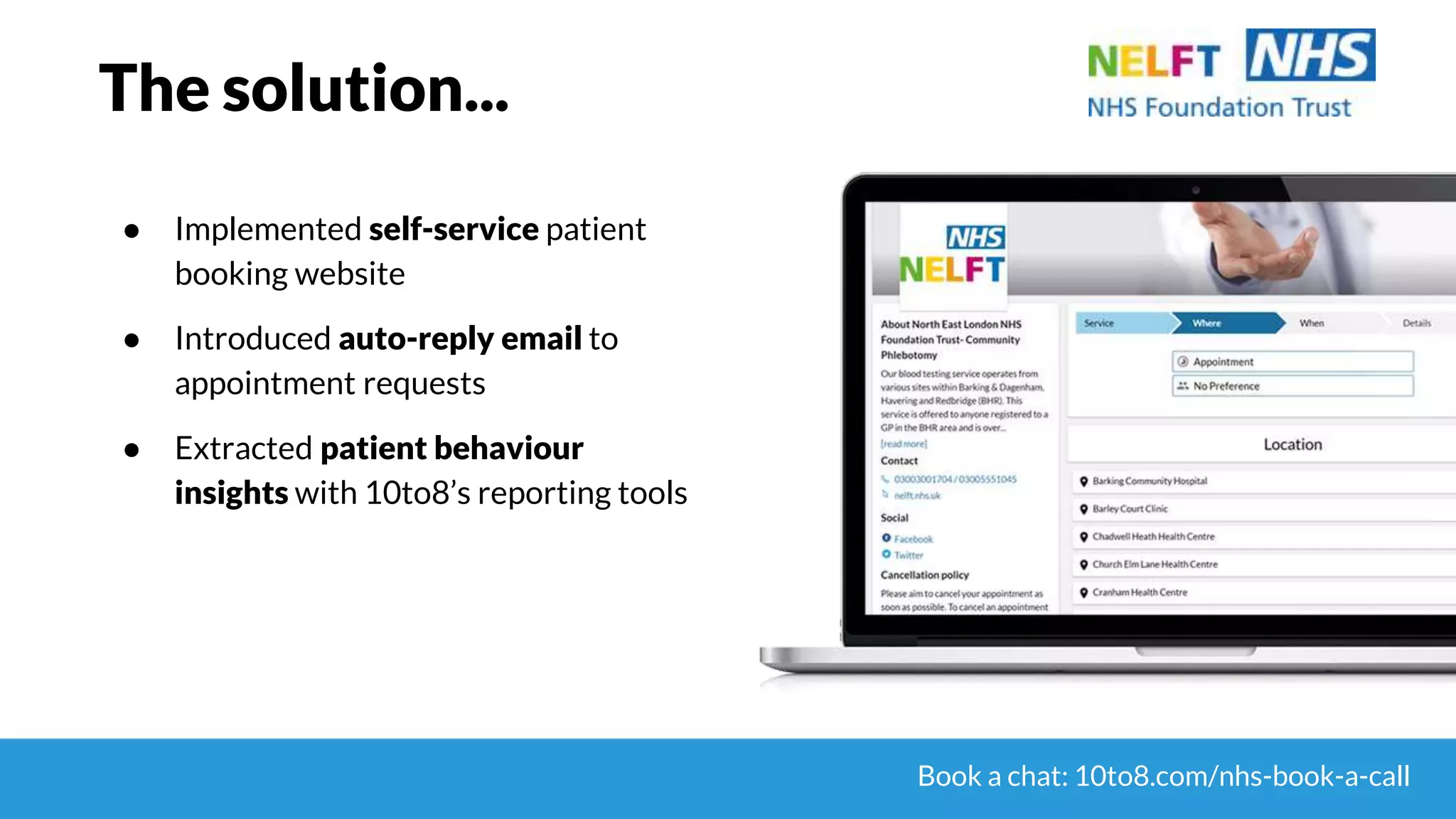 Modernising NHS Patient Flow with a Booking System | PPTX