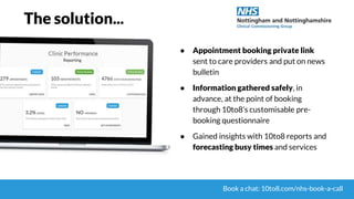 Modernising NHS Patient Flow with a Booking System | PPT