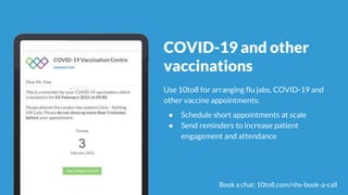 Modernising NHS Patient Flow with a Booking System | PPT