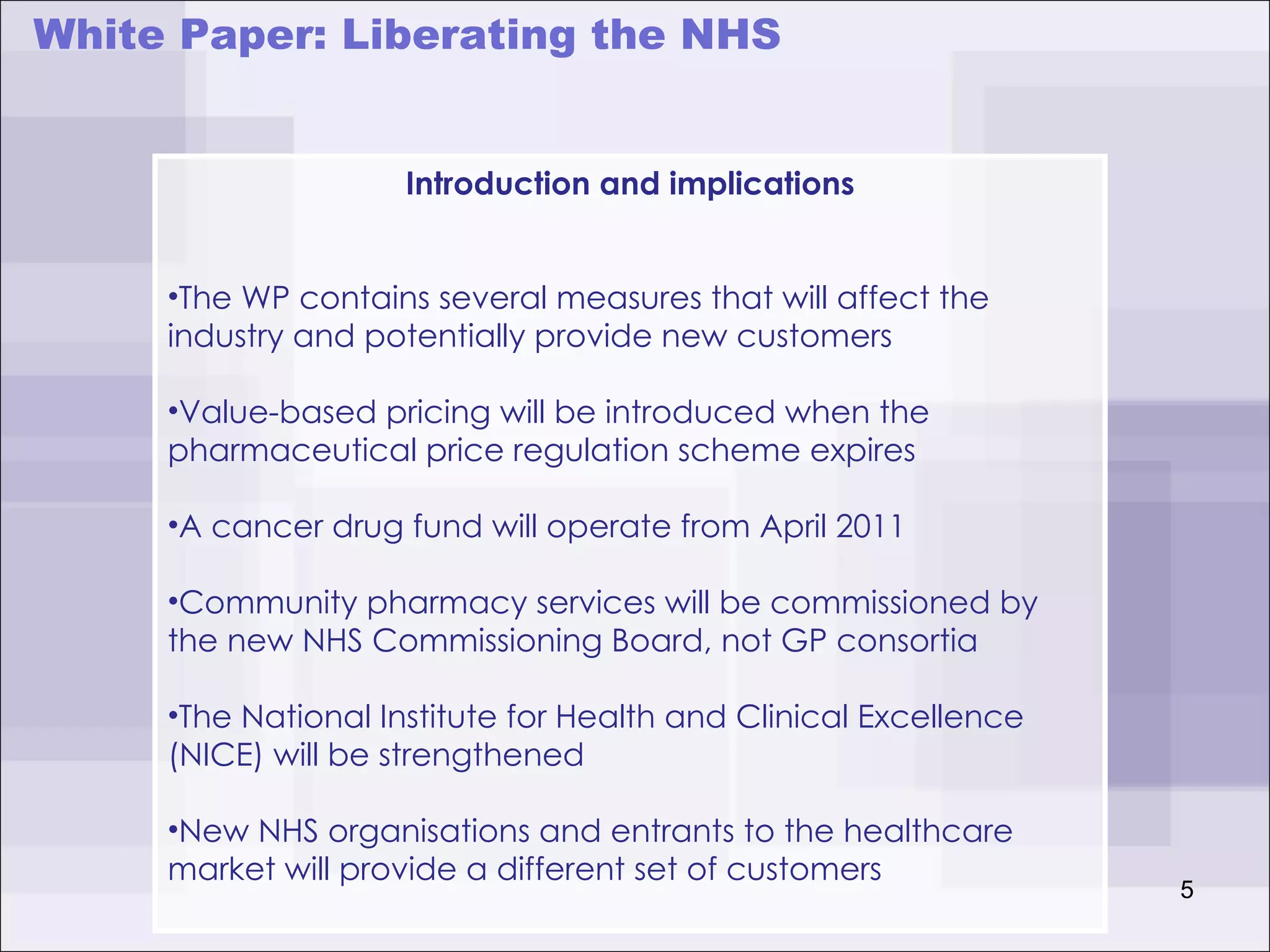 NHS White Paper | PPT