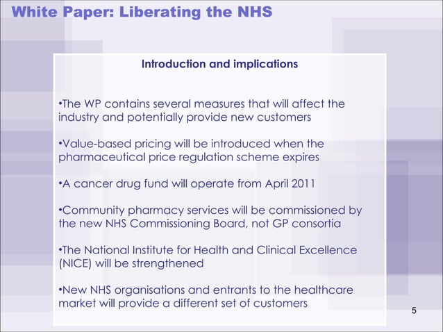 NHS White Paper | PPT