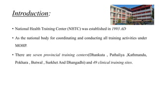 National Health Training Center | PPTX
