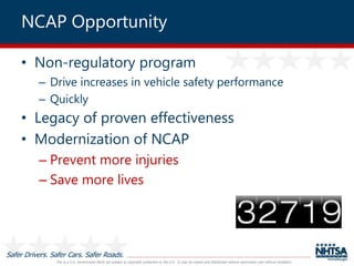 NHTSA - A New Safety Era of NCAP | PPT