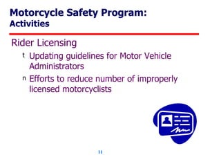 Nhtsa Motorcycle Safety Program | PPT