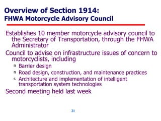 Nhtsa Motorcycle Safety Program | PPT