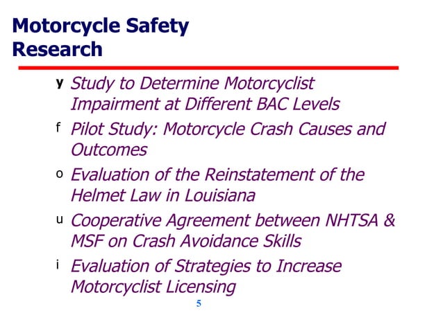 Nhtsa Motorcycle Safety Program | PPT | Motorcycles | Automotive