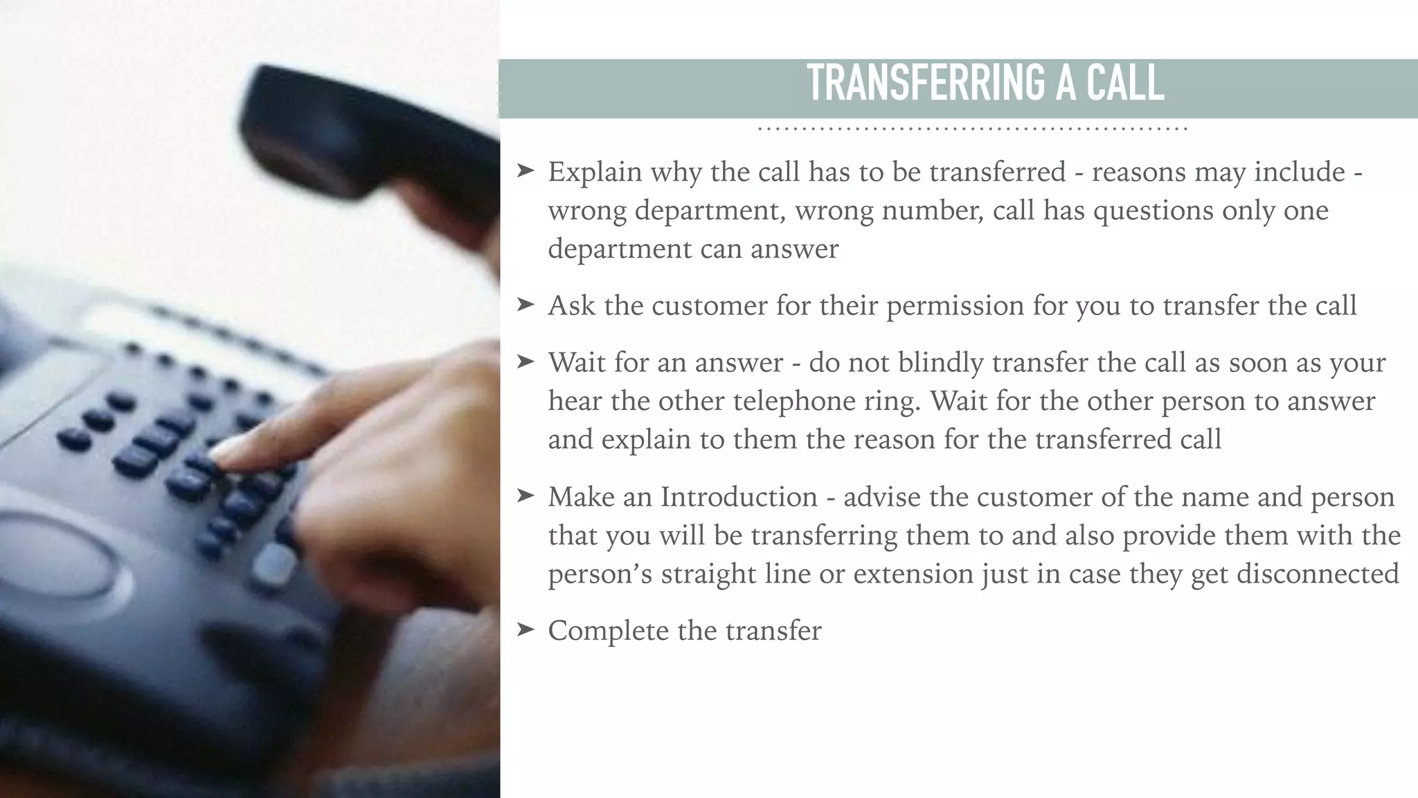 Telephone Etiquette Presentation | PDF