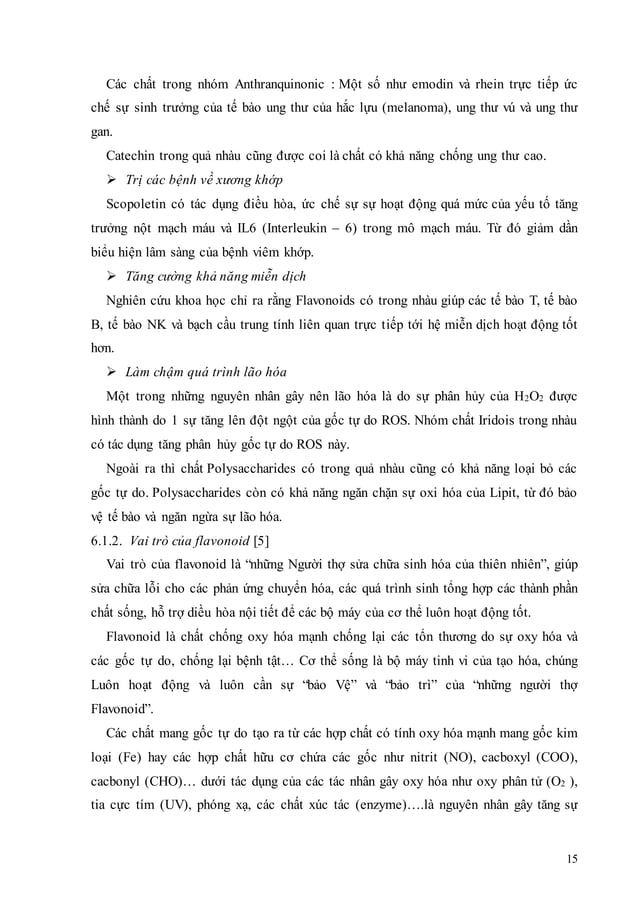 Đánh giá hàm lượng tổng phenolic và flavonoid trong quả Nhàu | DOCX